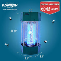 Powerful Commercial Bug Zapper with 2 Acre Coverage | Flowtron