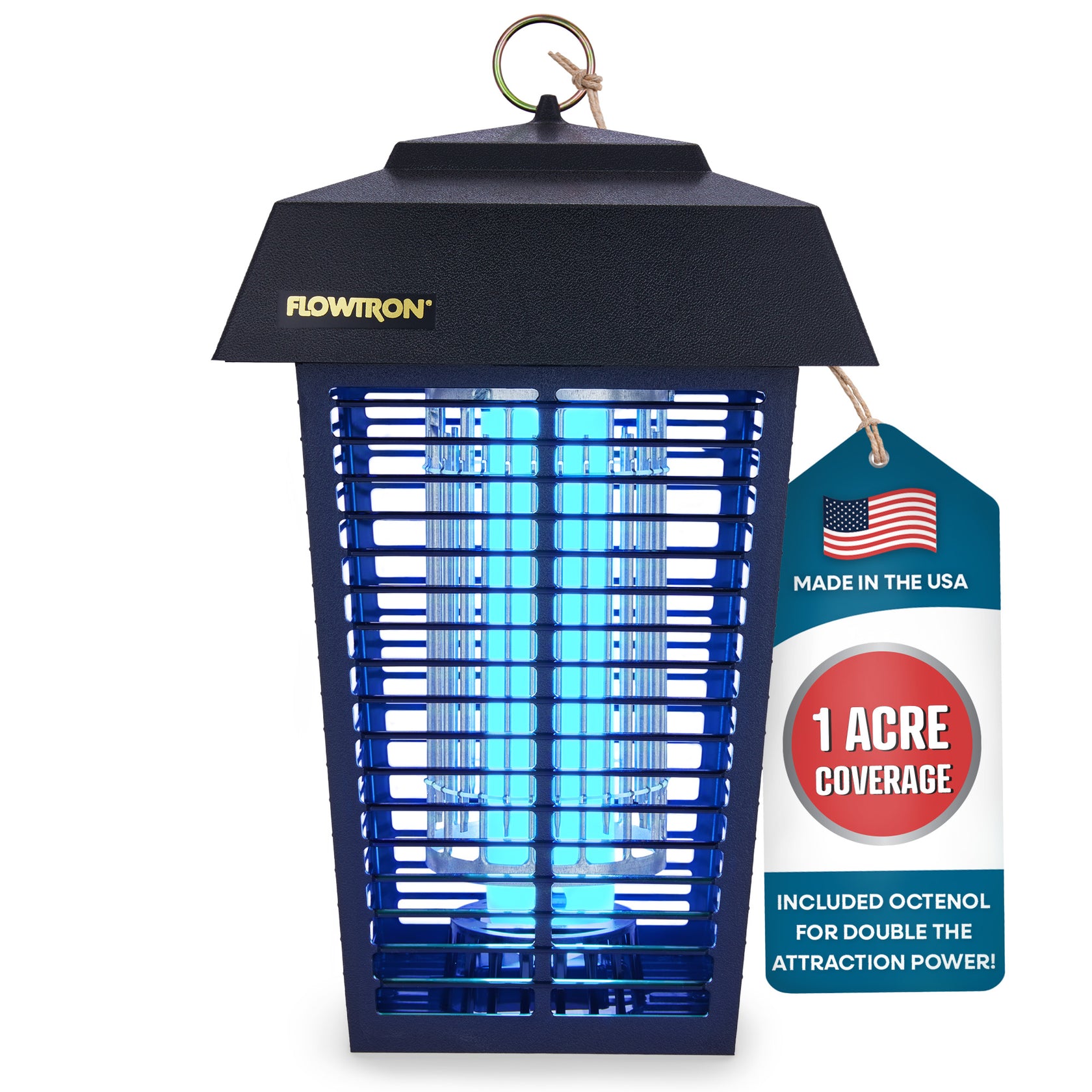 Reliable Bug Zapper for Outdoor Spaces | 1 Acre Coverage | Flowtron