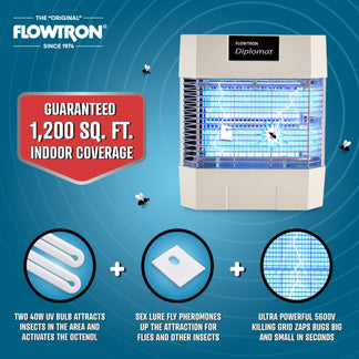 Indoor Bug Zapper for Commercial Spaces | 80W Fly Killer by Flowtron