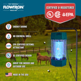 Powerful Commercial Bug Zapper with 2 Acre Coverage | Flowtron