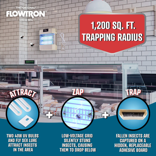Flowtron 80W Stun Unit | Commercial-Grade Indoor Fly Killer