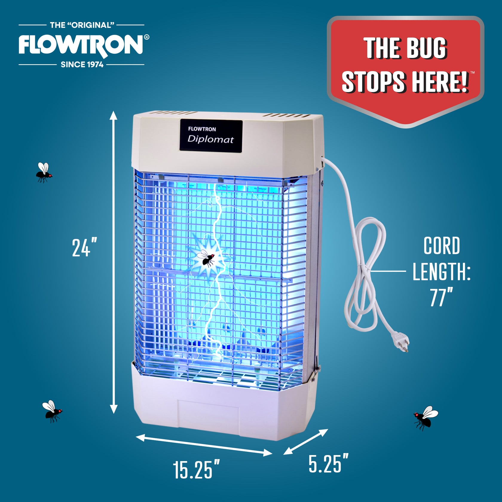 High-Performance 120W Indoor Commercial Fly Killer | Flowtron