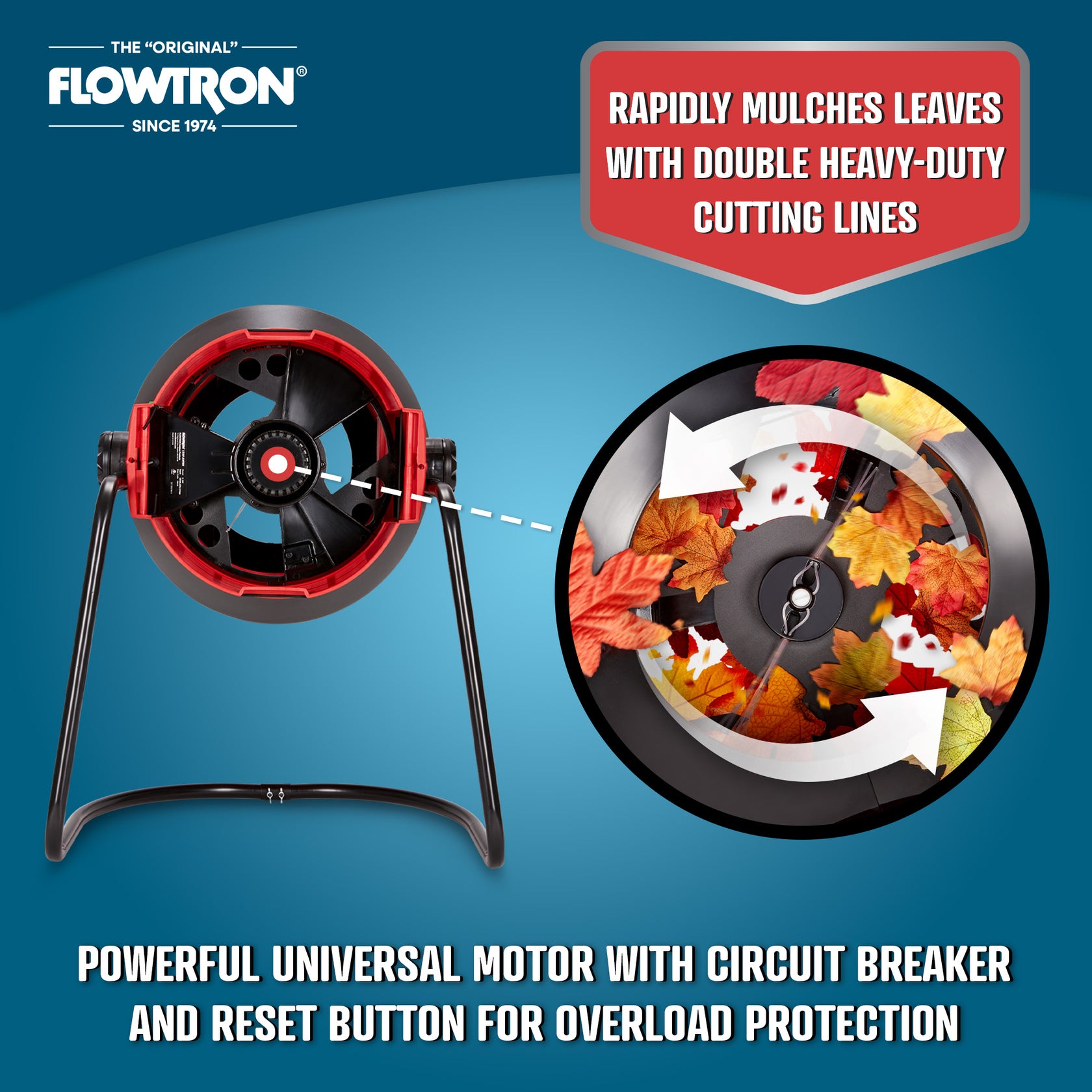 Electric Leaf Eater Mulcher/Shredder for Efficient Yard Cleanup – Flowtron