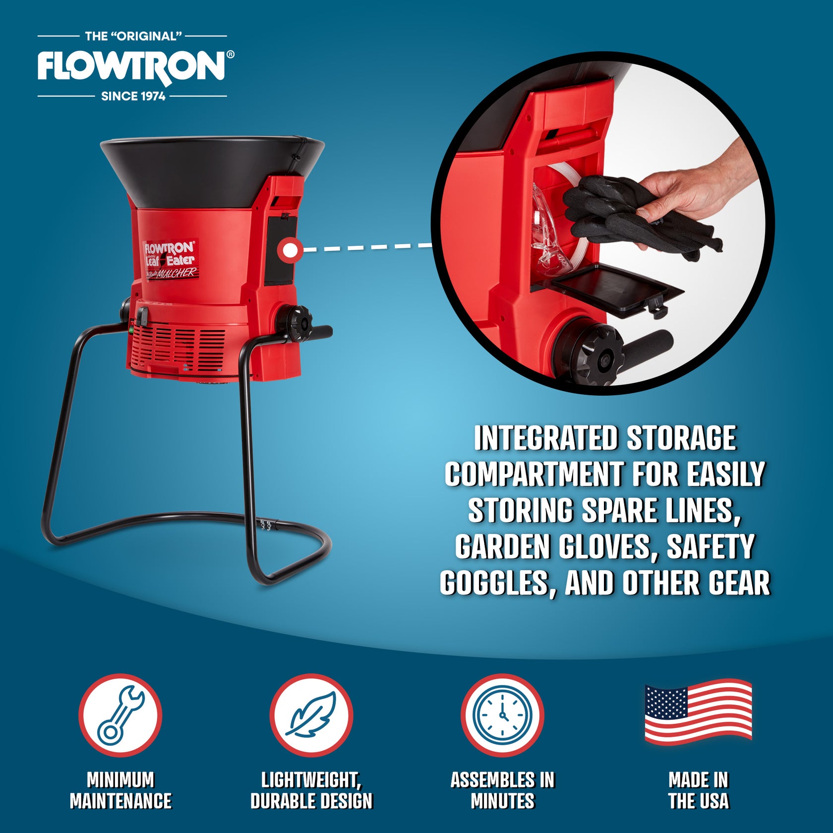 Electric Leaf Eater Mulcher/Shredder for Efficient Yard Cleanup – Flowtron