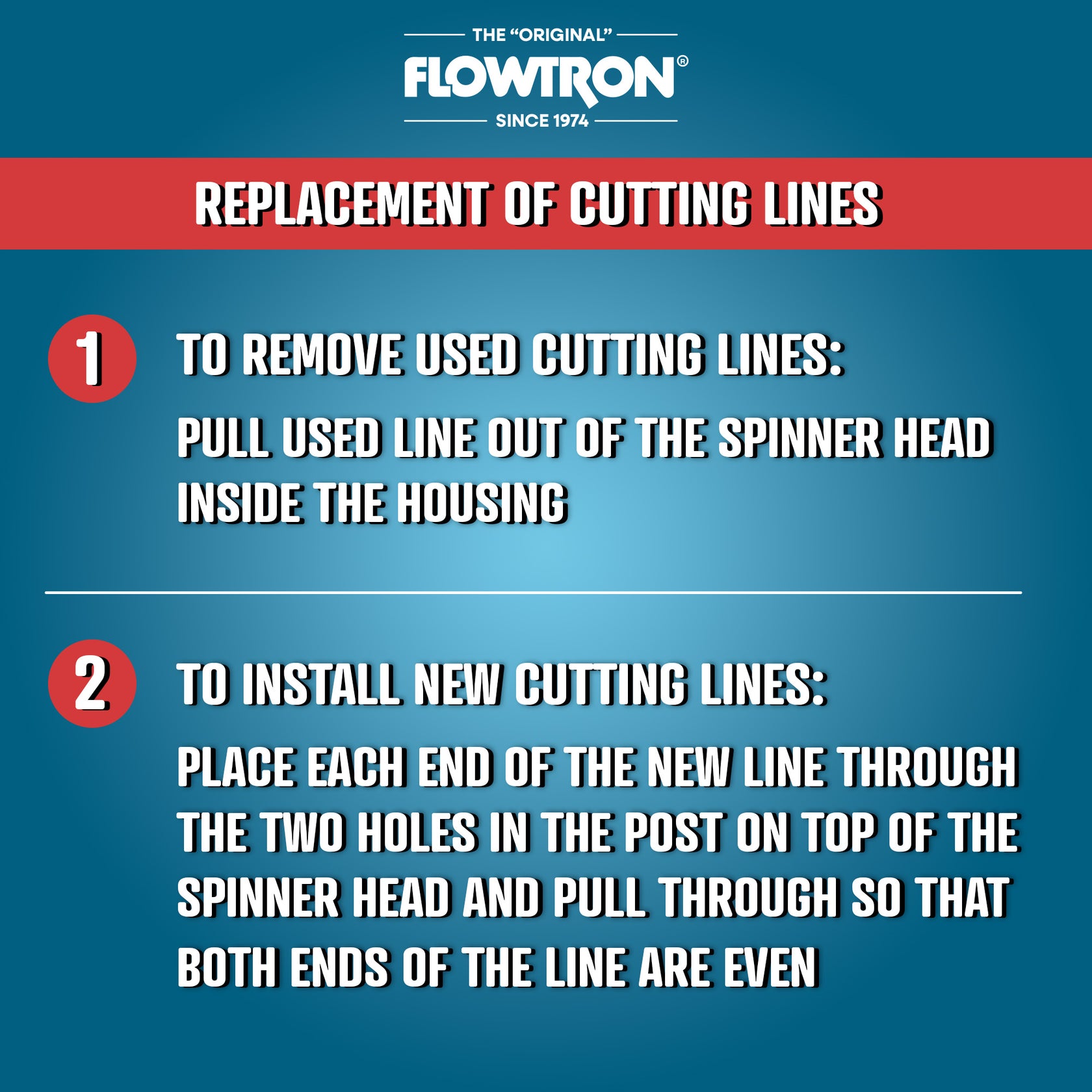 Flowtron LE900 Leaf Eater Replacement Lines (12-Pack)